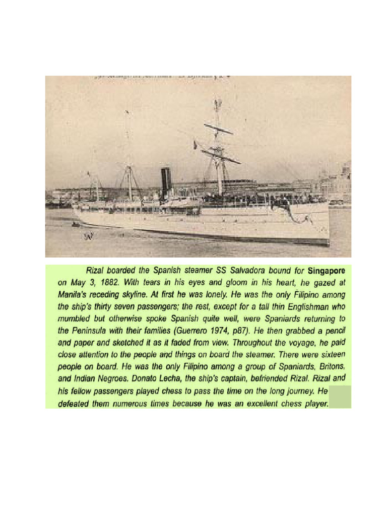 Rizal Steamer | PDF