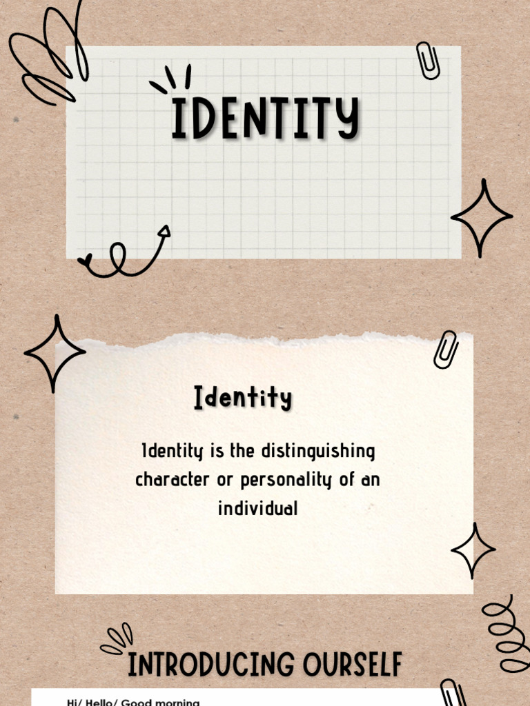 Identity | PDF