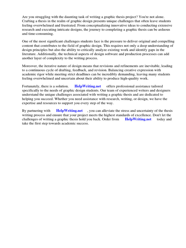 Graphic Thesis Project | PDF | Thesis | Graphic Design