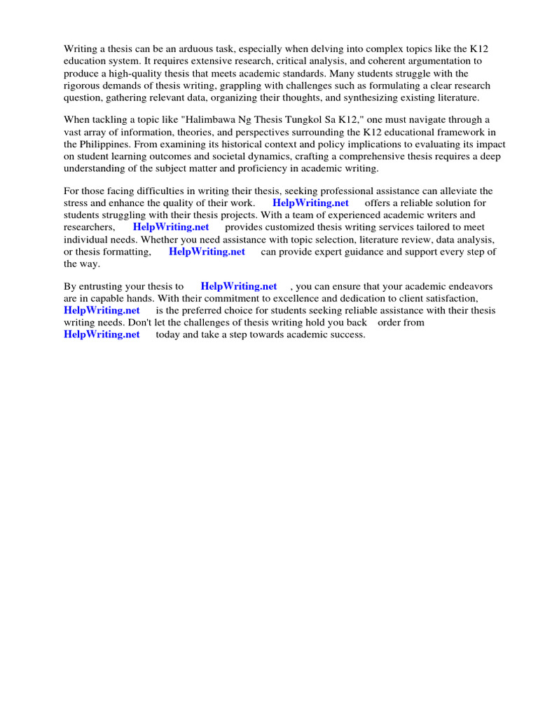 Halimbawa NG Thesis Tungkol Sa k12 | Download Free PDF | Cognition