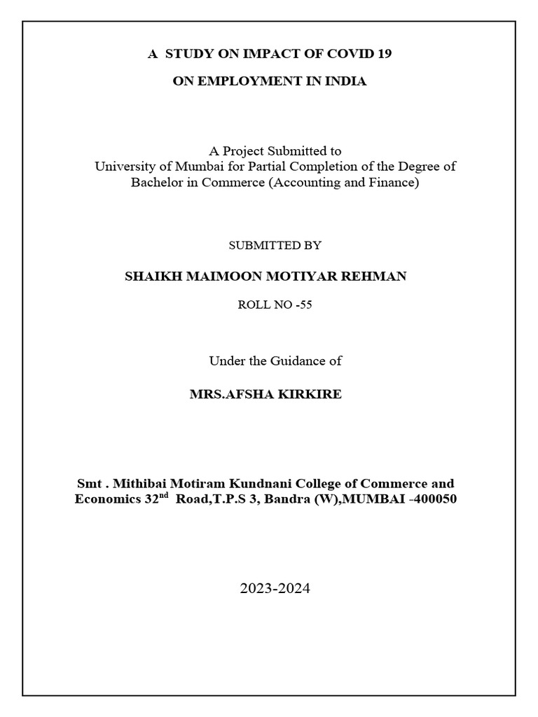 A Study on Impact | PDF