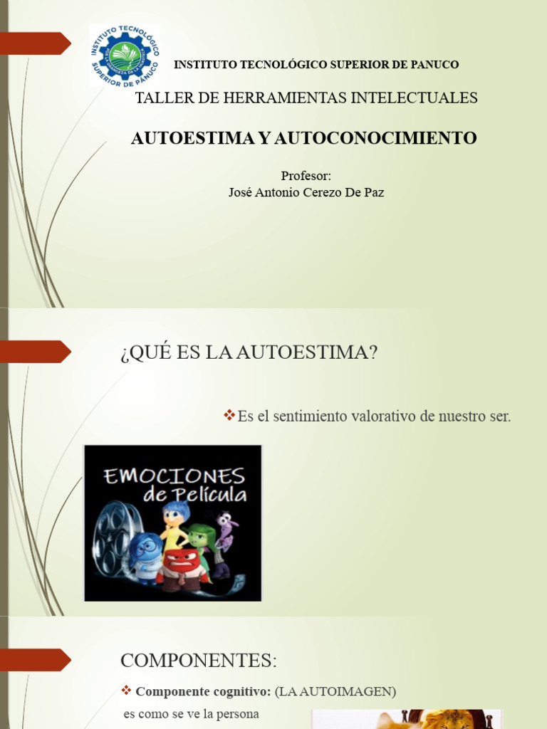 Autoestima Y Autoconocimiento 1 Descargar Gratis Pdf Autoestima