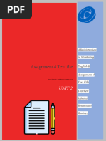 Assignment 4 Text File Uveg Idioma Extrangero | PDF | Social Science | Language Arts & Discipline