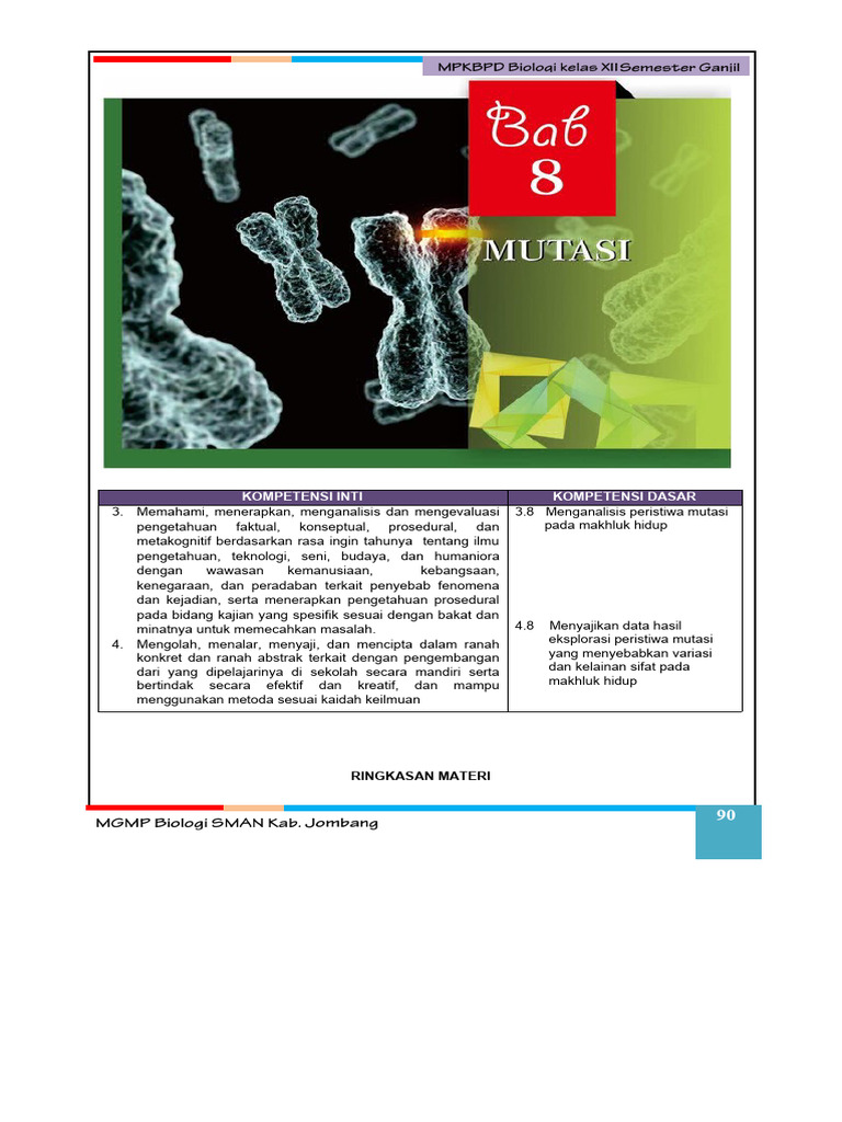 Bab 8 Mutasi (90-100) | PDF