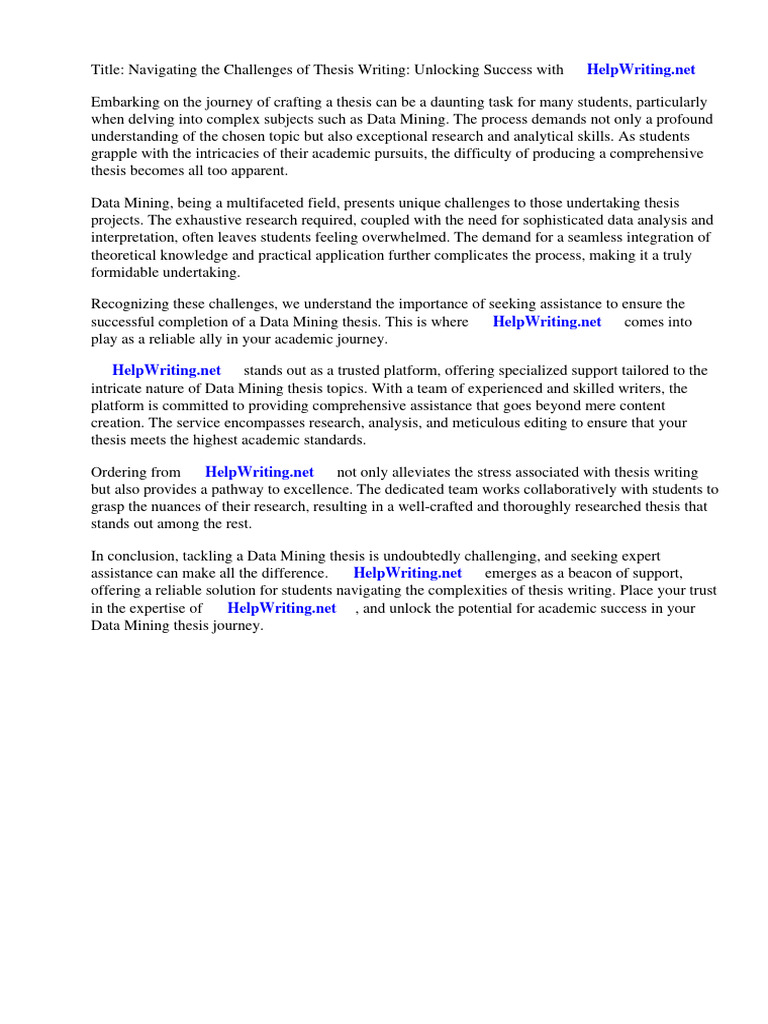 Data Mining Thesis Topics PDF | PDF | Data Mining | Data