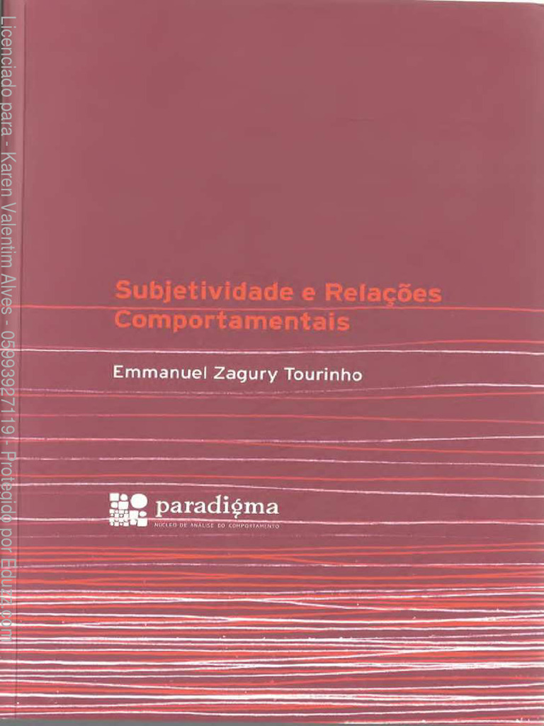 Livro Subjetividade e Relacoes Comportam | PDF