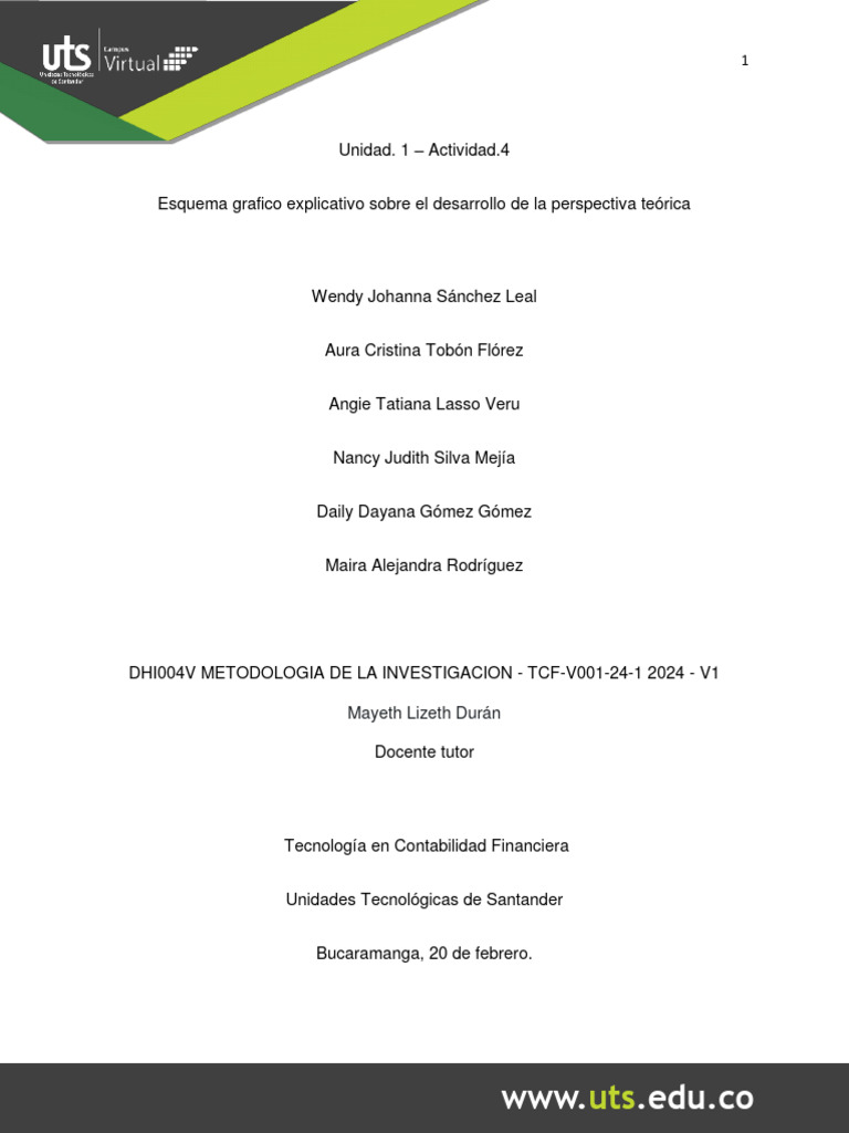 Und.1-Act.4 Esquema Grafico | PDF | Teoría | Paradigma