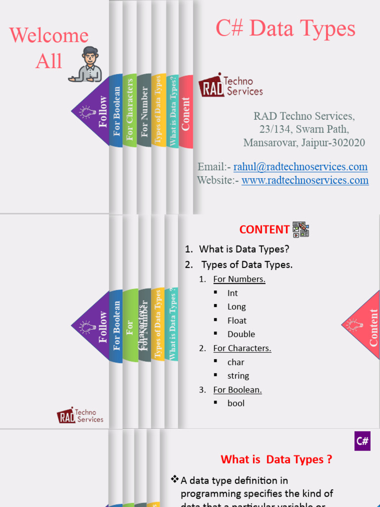4 C# Data Types | PDF