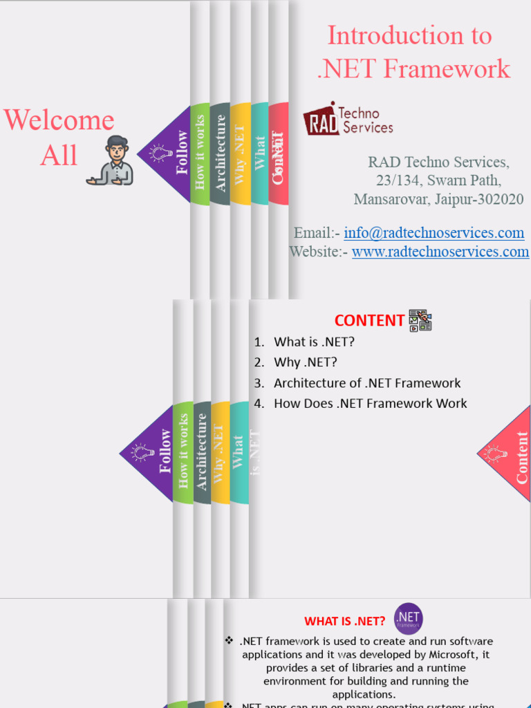 1 - .NET Framework Intro | PDF | Application Software | Software