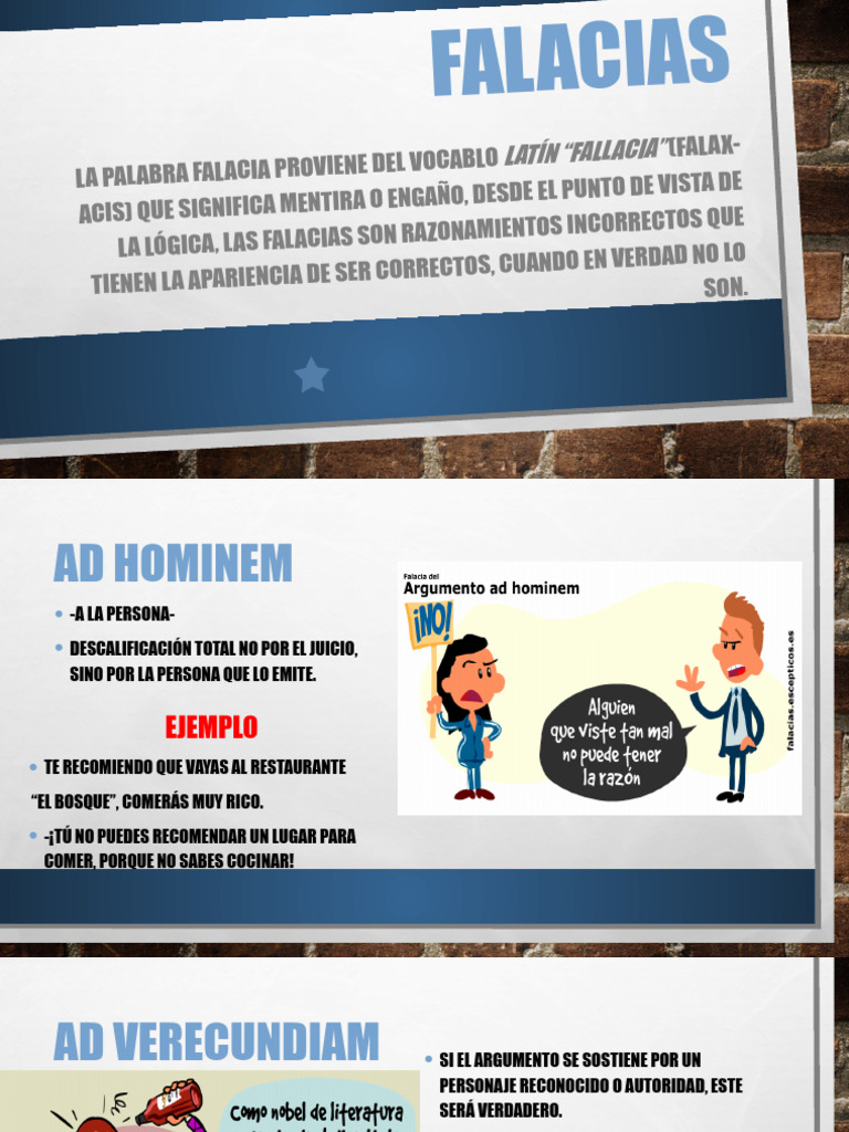 Tipos de Falacias Lógicas Explicadas | PDF | Lógica | Verdad