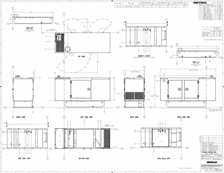 5958634_110GC.Genset Drawing with Enclosure | PDF