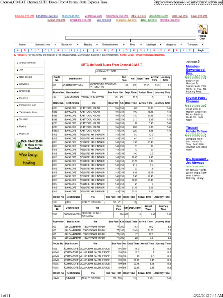 123552767-setc | PDF | Bus | Fare