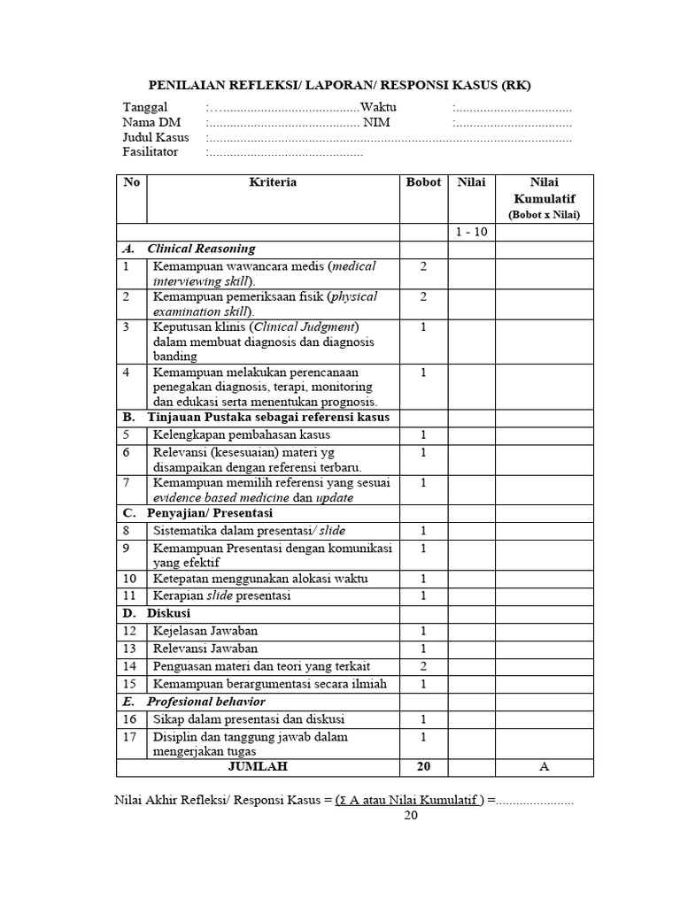 Lampiran Form 4 Rincian Nilai (RK) | PDF
