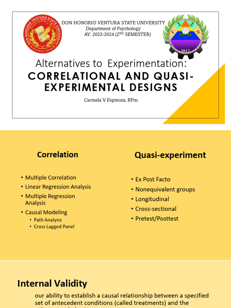 Lec 5 - Correlational and Quasi Exp | PDF