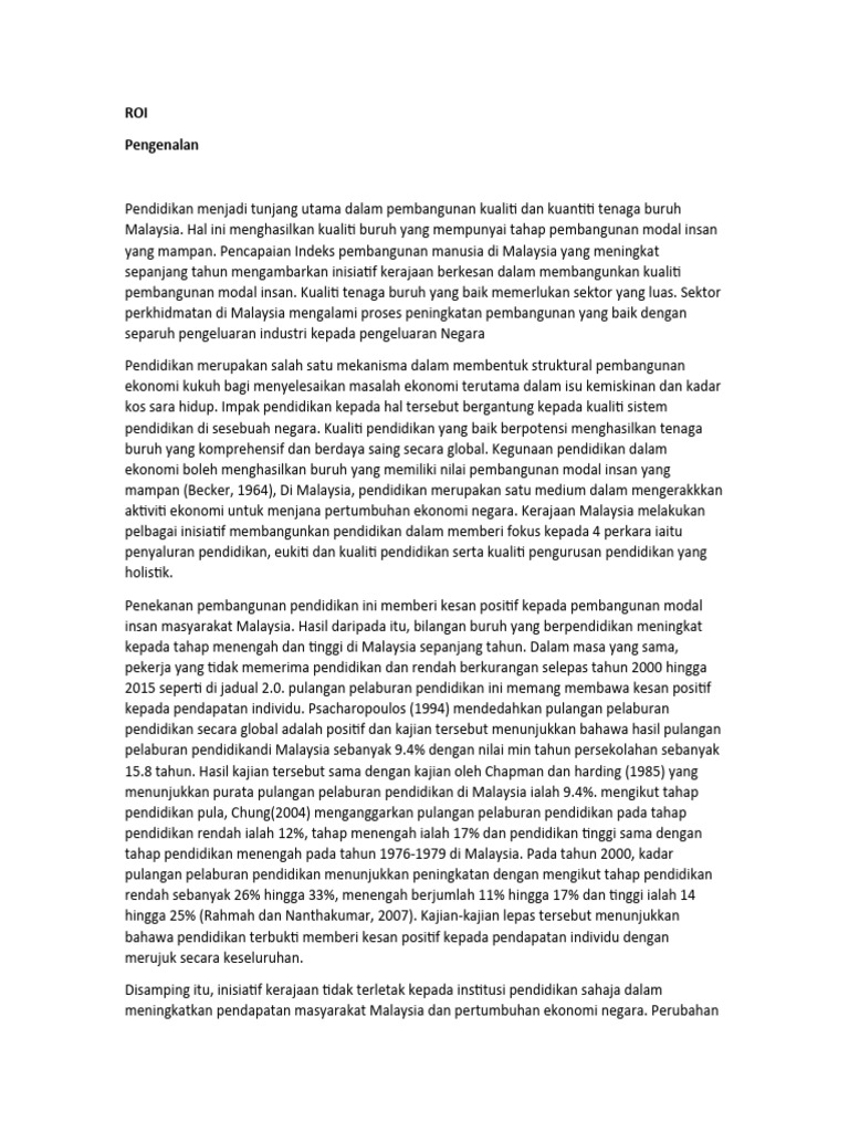 ROI Pengenalan | PDF