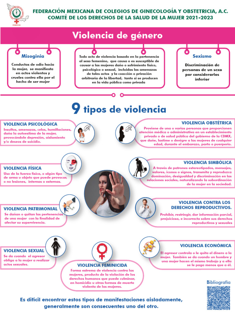 Infografía Violencia de Genero Tipos de Violencia | PDF