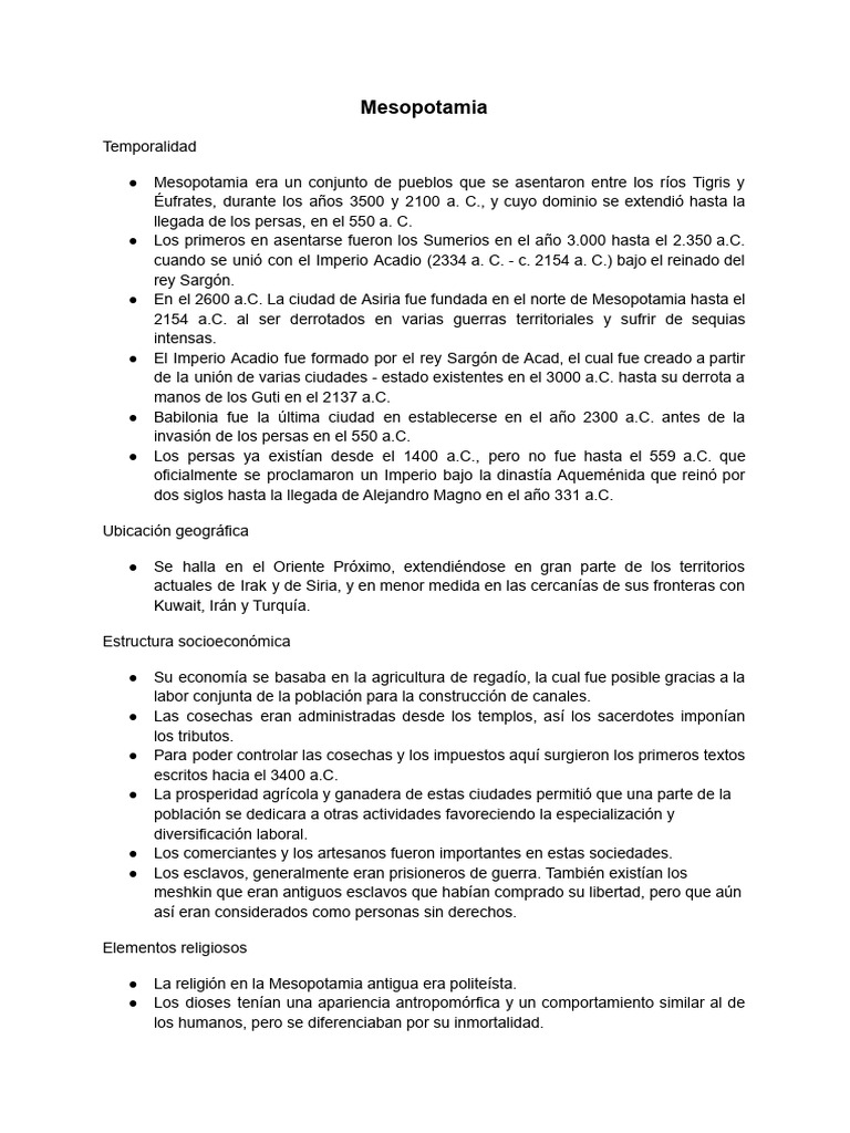 Apuntes de Las Culturas de La Antiguedad, Historia de La Cultura ...