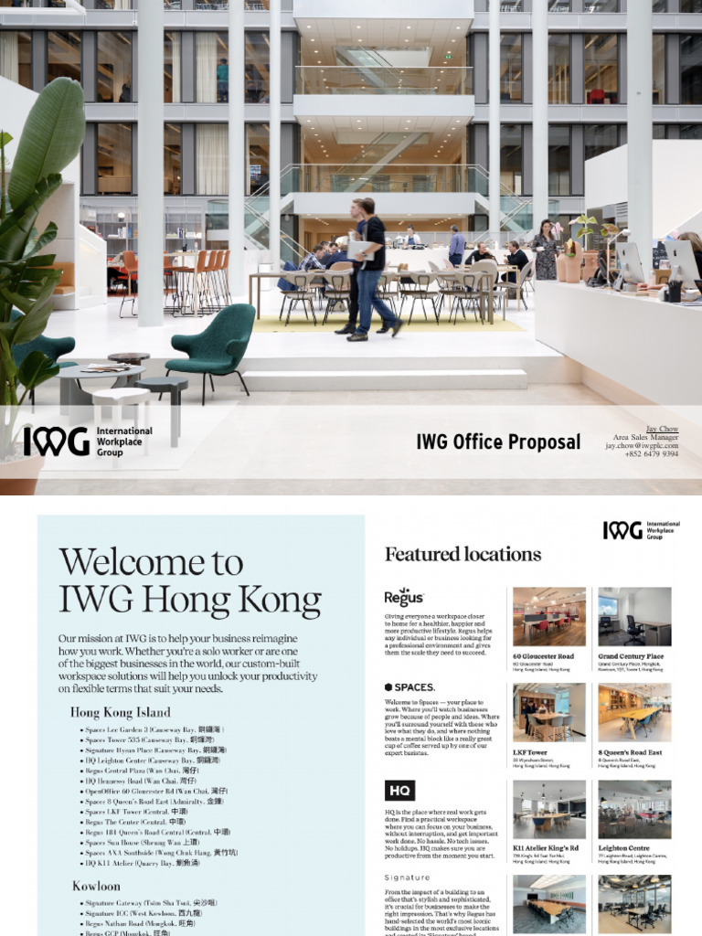 IWG - Spaces WYS | PDF | Market (Economics) | Banking