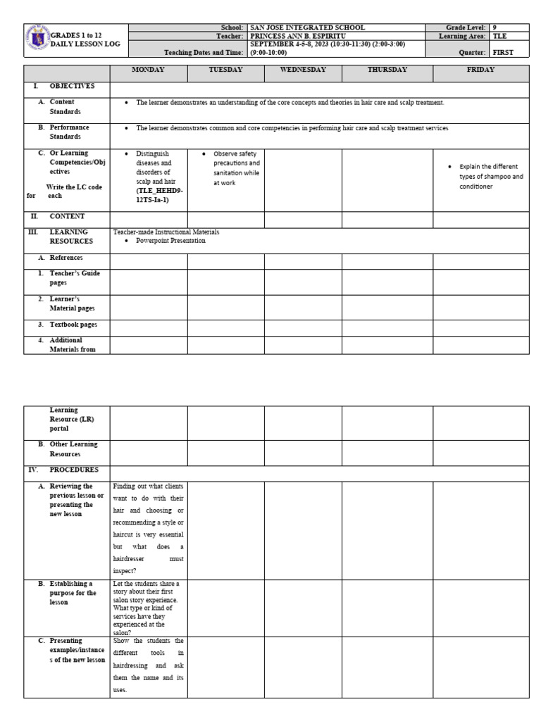 TLE 9 M2 | PDF | Learning | Behavior Modification