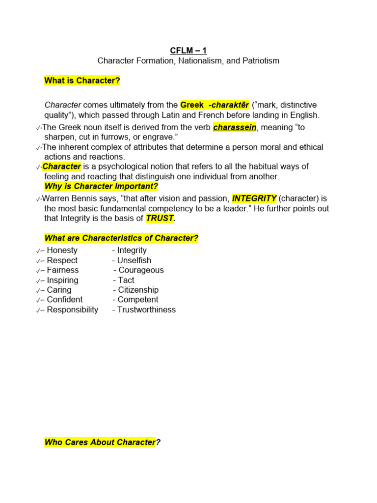 CFLM 1 Review | PDF | Family | Gender And Development