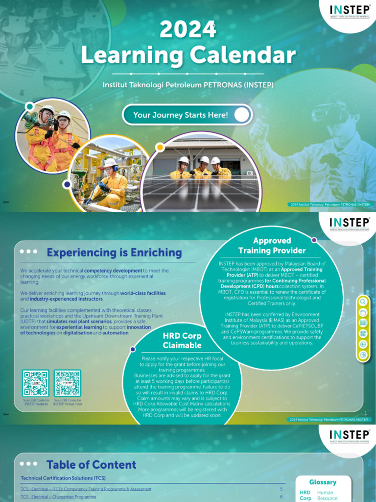 INSTEP Learning Calendar 2024 Public Edition | PDF | Technology & Engineering
