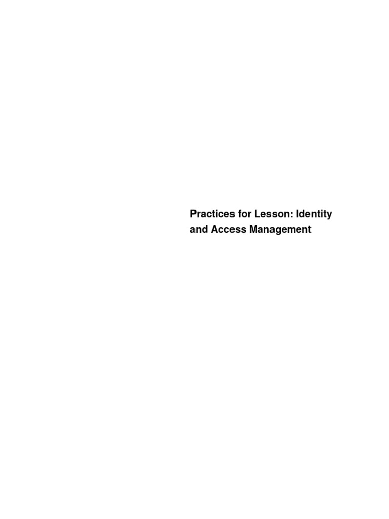 Identity_and_Access_Management | PDF