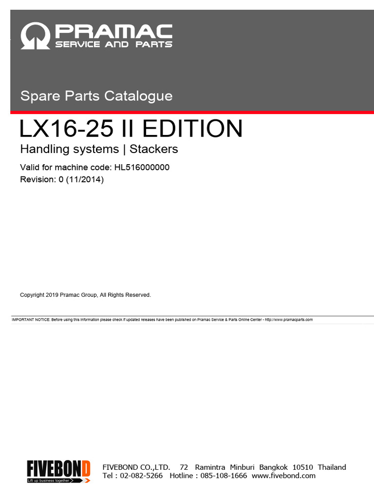 Parts Manual LX16-25 | PDF
