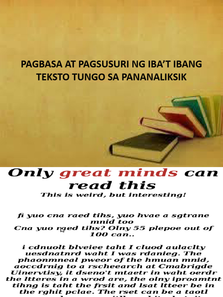 Week 1 Pagbasa | PDF