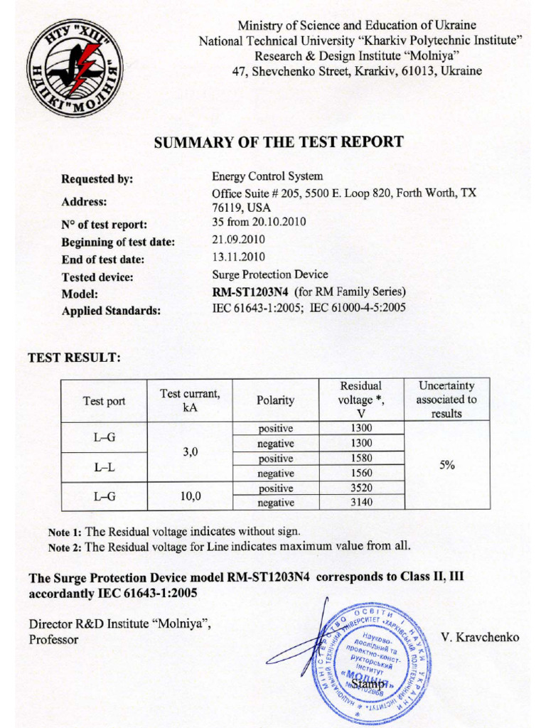 RM units-IEC61643 | PDF