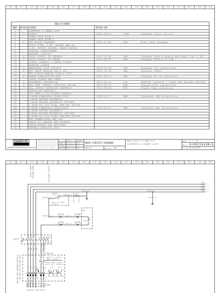 Jumbo Sandvik dd321 | Download Free PDF | Electronics | Electric Power