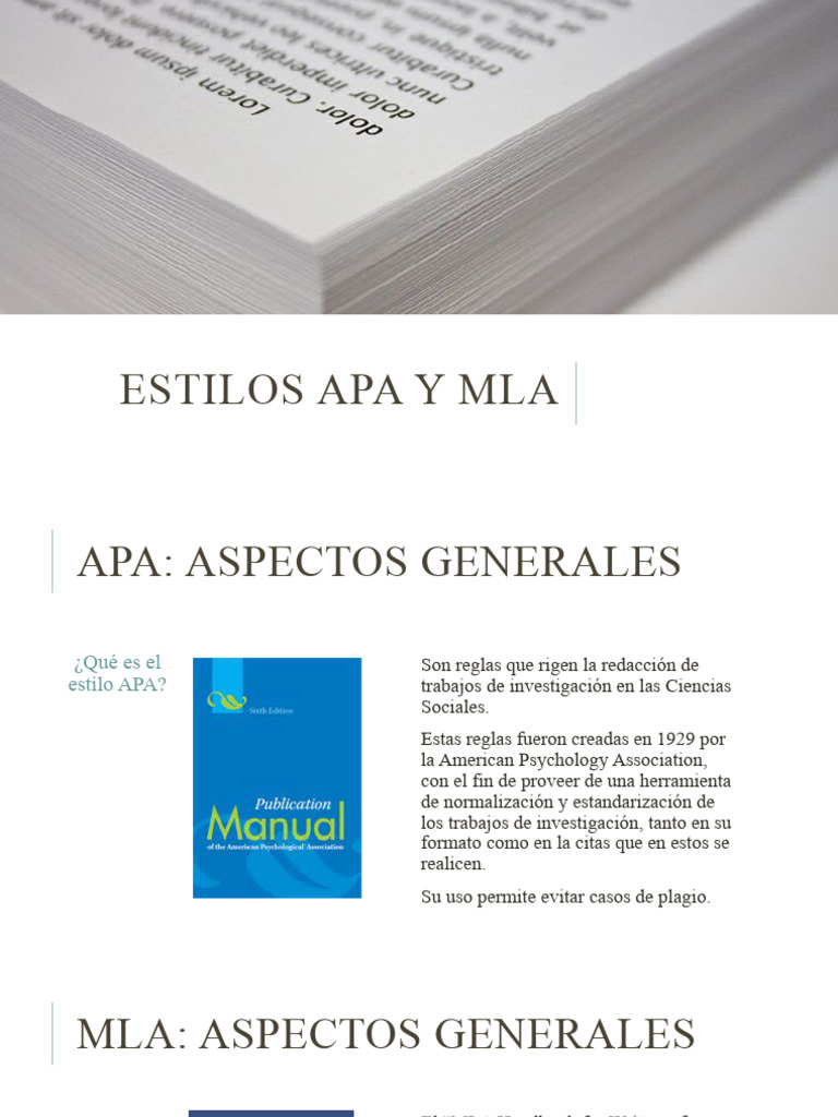 APA y MLA | PDF | Ciencias sociales