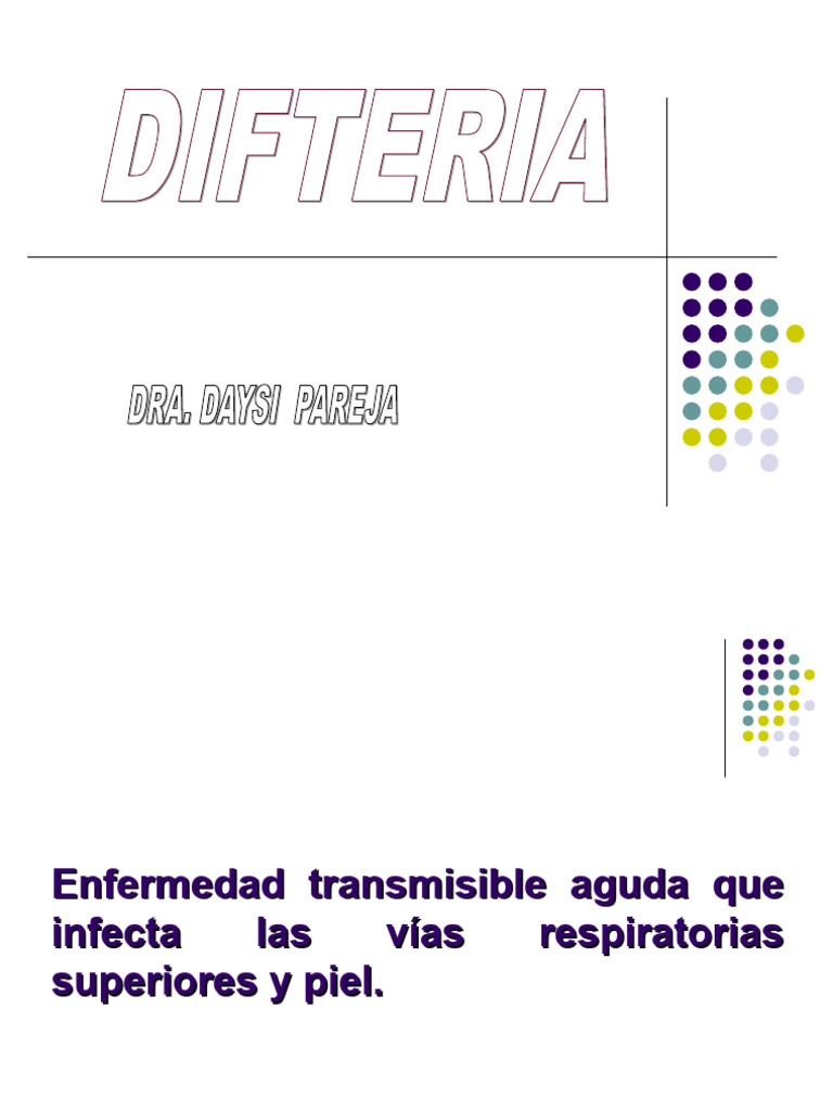 Difteria: Síntomas y Complicaciones | PDF | Inflamación | Infección