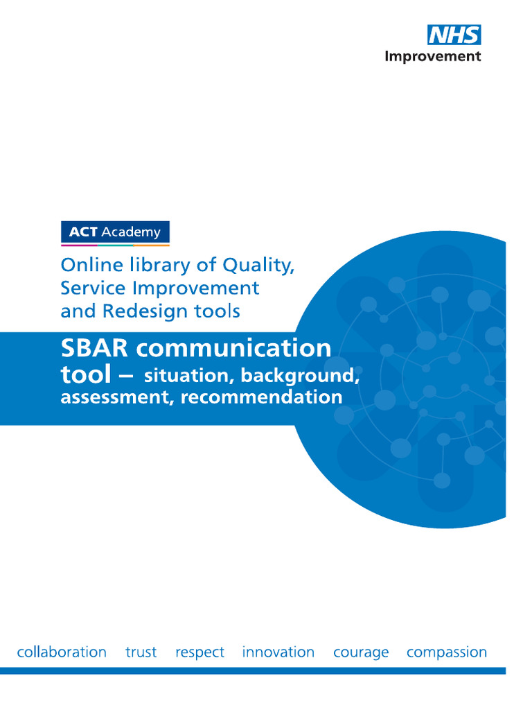 Sbar Tool Nhs | PDF