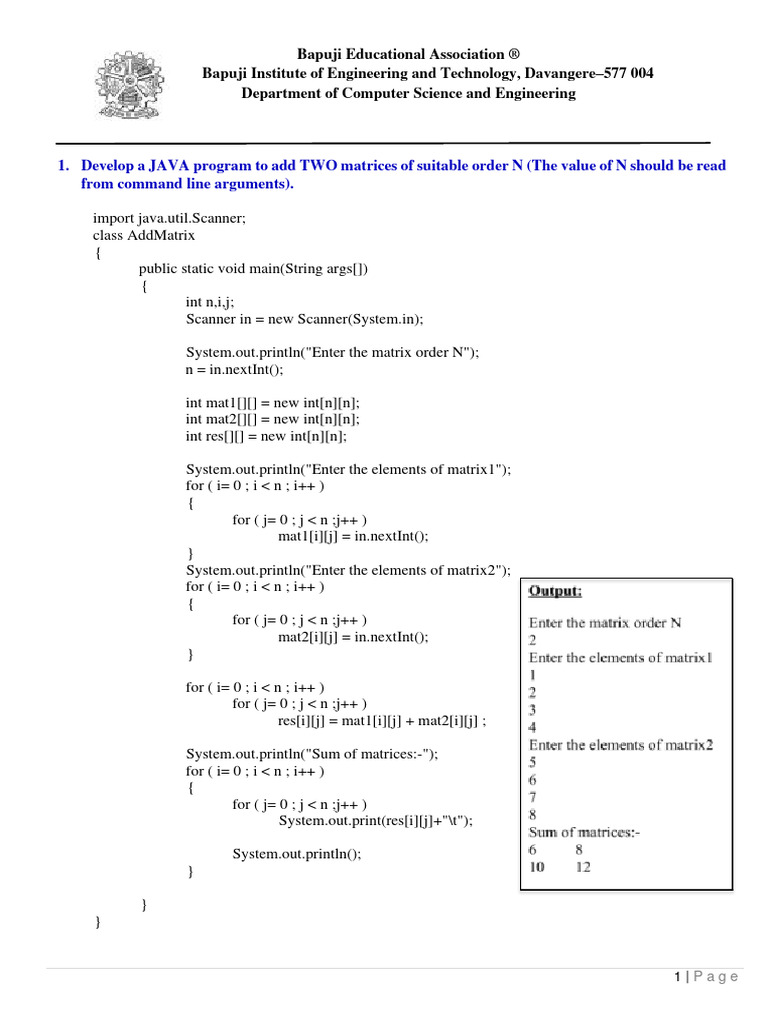 Java Lab | PDF | Method (Computer Programming) | Area