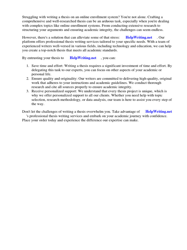 Sample Thesis Online Enrollment System | PDF | Career & Growth