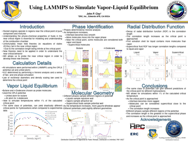 Simulating Vapor-Liquid Equilibrium in LAMMPS | PDF | Liquids | Phase ...