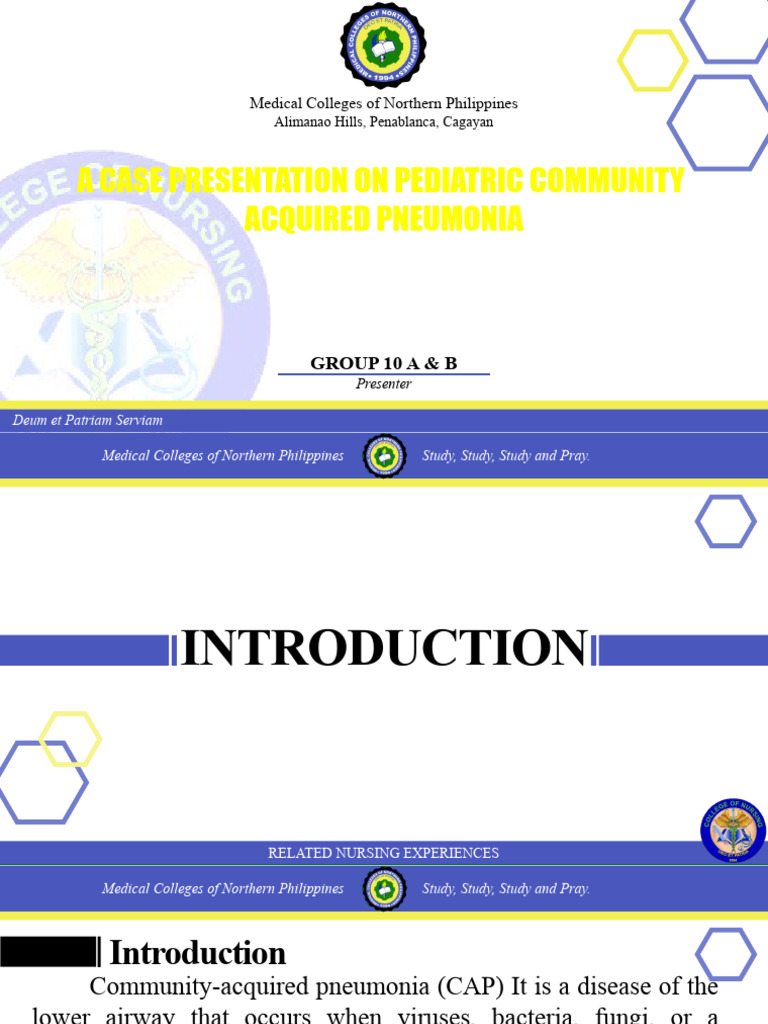 Pcap Case Presentation Final Output Ofgroup A & B | PDF | Lung | Respiratory Tract
