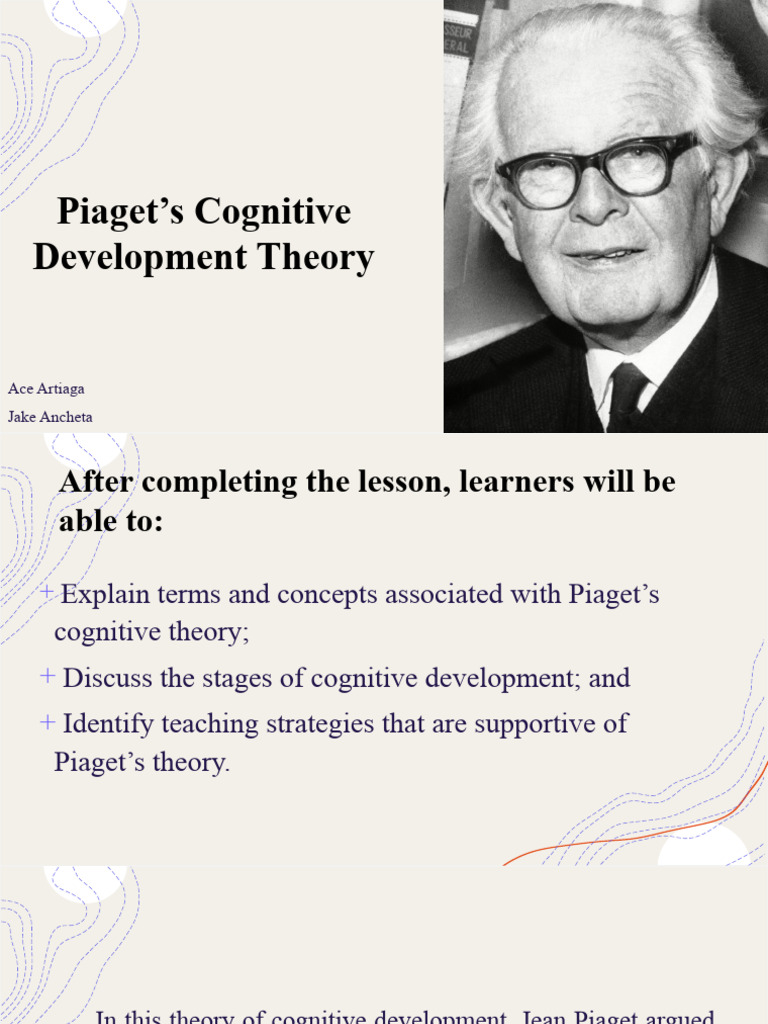 Piagets Cognitive Development Theory | PDF | Schema (Psychology ...