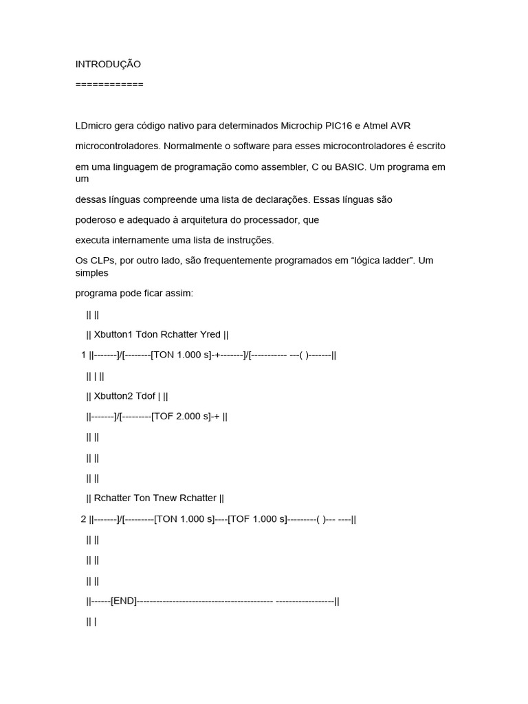 Introdução LDMicro - 115305 | PDF