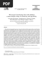 Wisconsin Card Sorting Test (WCST) | PDF | Executive Functions | Psychology