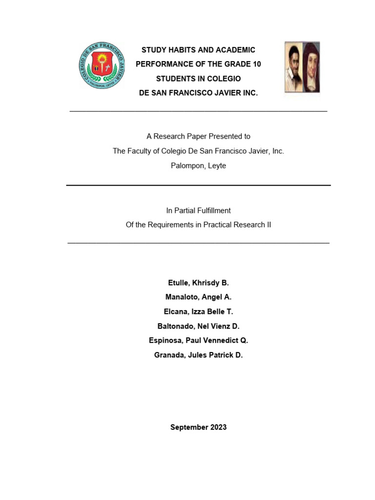 Chapter 1 of Group 1 Humss Revised Ver | PDF | Habits | Learning