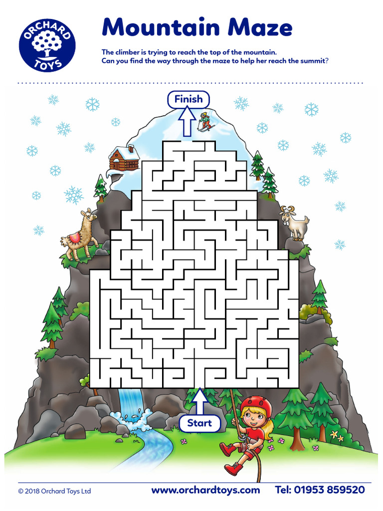 mountain_maze_activity_sheet | PDF