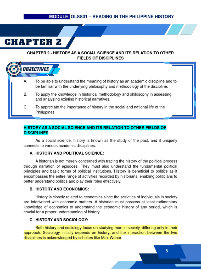 Chapter 2 - History As A Social Science and Its Relation To Other | PDF