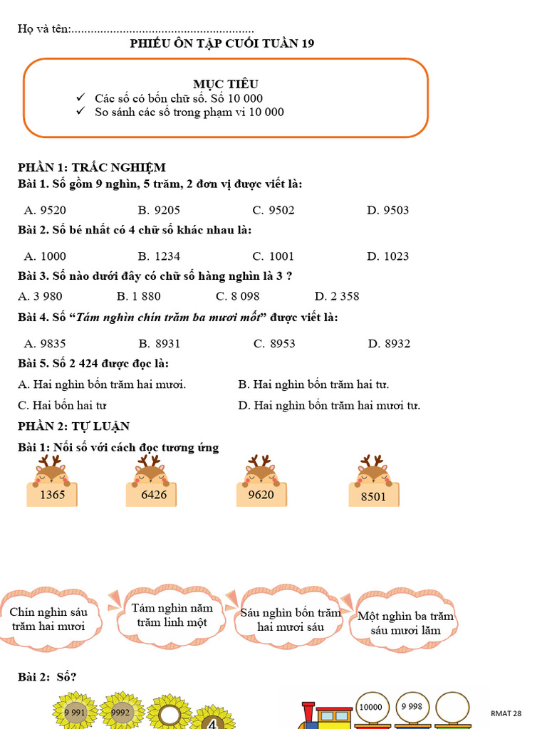 Tuần 19 - 27 Toán 3 Kntt | PDF