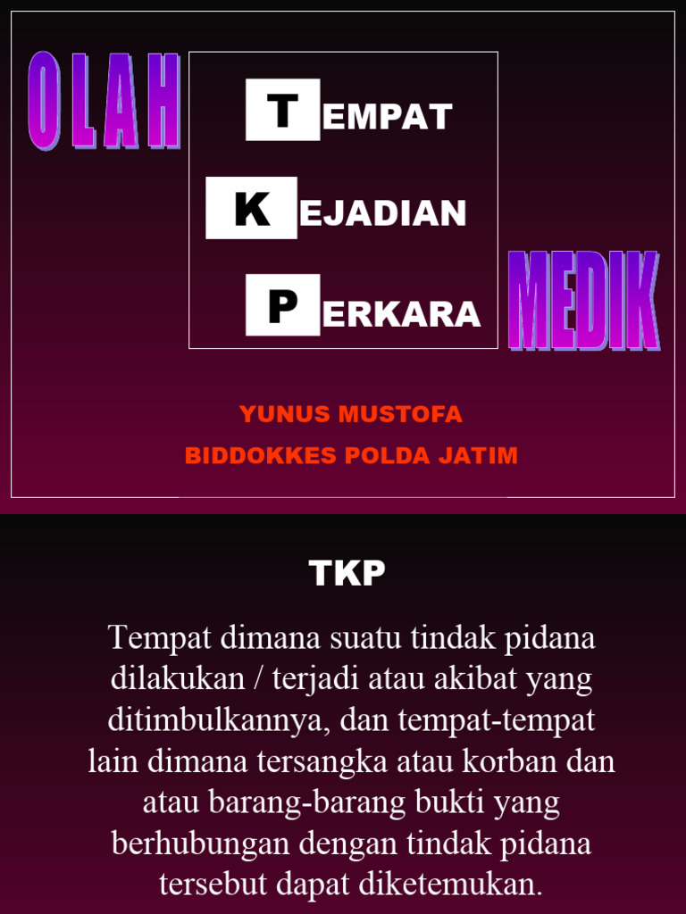Olah TKP Medik | PDF