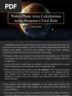 Water Plane Area and Block Coefficient | PDF | Area | Multiplication