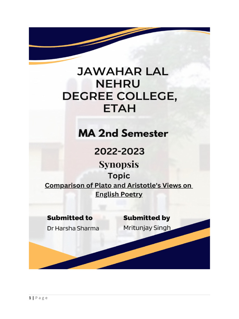 Researcn Project | PDF | Aristotle | Plato