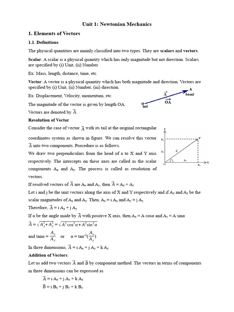 Newtonian Mechanics | PDF | Force | Euclidean Vector