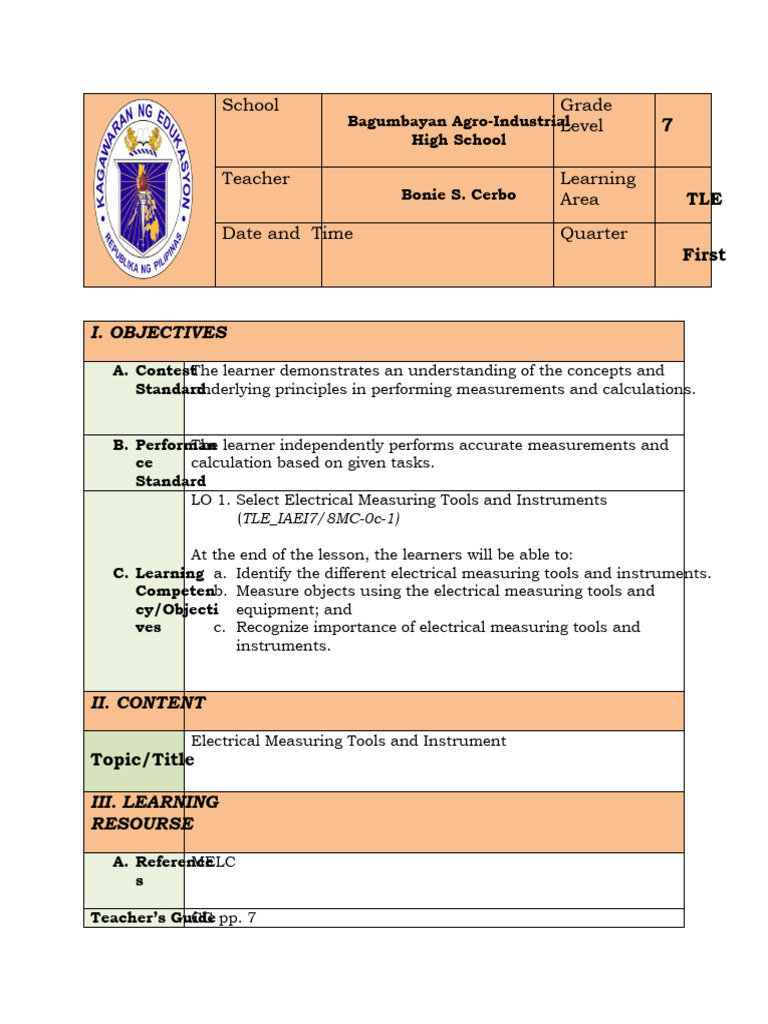 Final Demo Lesson Plan | PDF