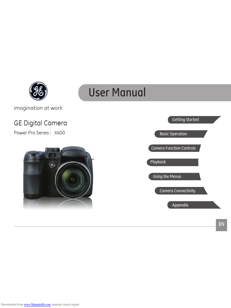GE Digital Camera x400 - Power - Pro - Series | PDF | Camera | Flash ...